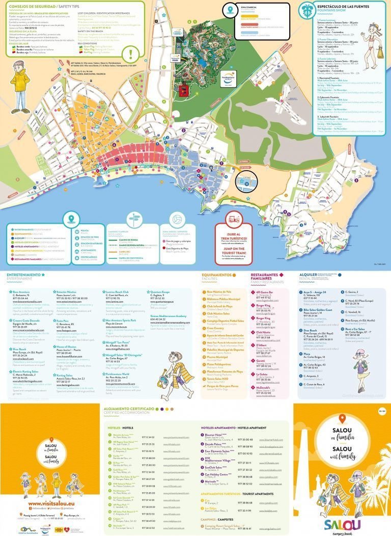 Mapas Salou 2025: Todos los mapas de interés